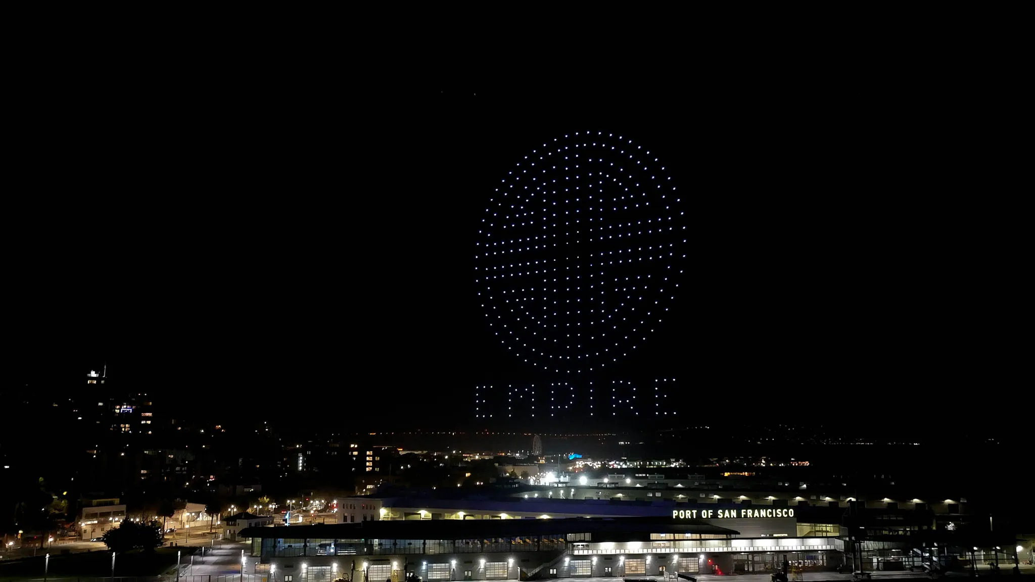 EMPIRE’s Drone Light Show Dazzles NBA All-Star Week | Drone Light Show| Grizzly Entertainment